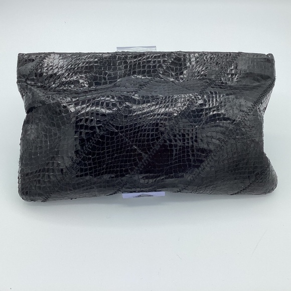 Ronay | Bags | Vintage Ronay Genuine Snakeskin Black Clutch Bag | Poshmark